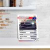 Personalisierte XXL Spielkarte - Auto Quartett Dekoration