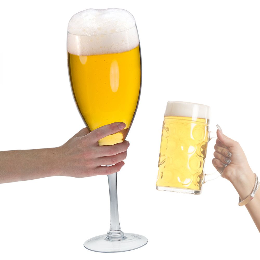 Gigantisches XXL Bierglas - 2 Liter Riesen Pilsglas