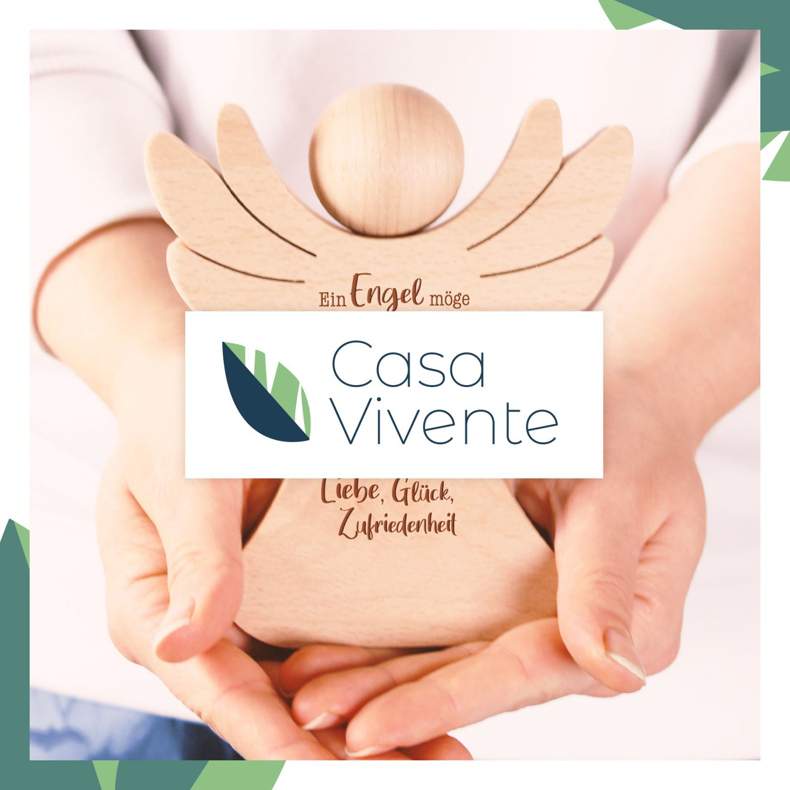 Engel aus Holz mit Gravur zur Taufe - Originelles Geldgeschenk