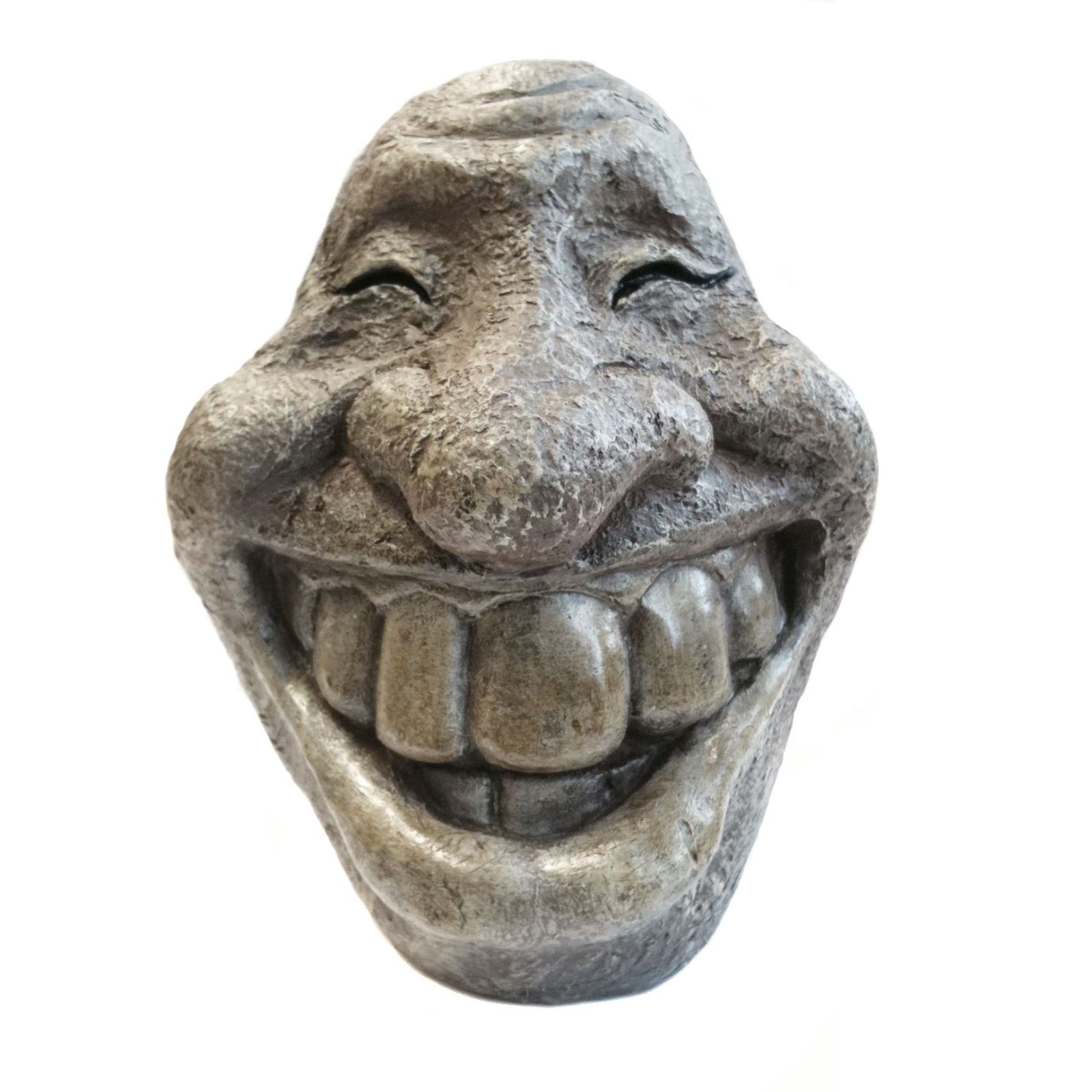 Smiley-Statue aus Stein für Haus und Garten